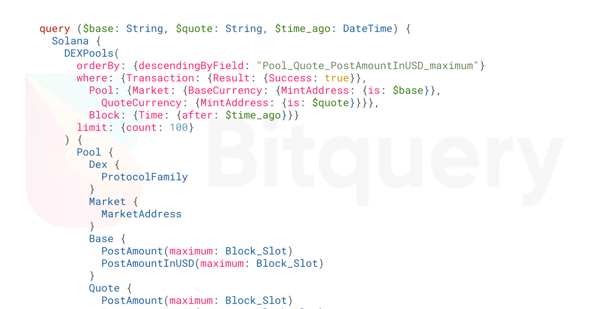All Liquidity pairs of a token and current liquidity on solana ...