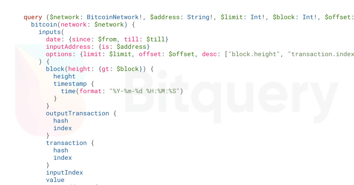 BTC_transactions - Blockchain Data API