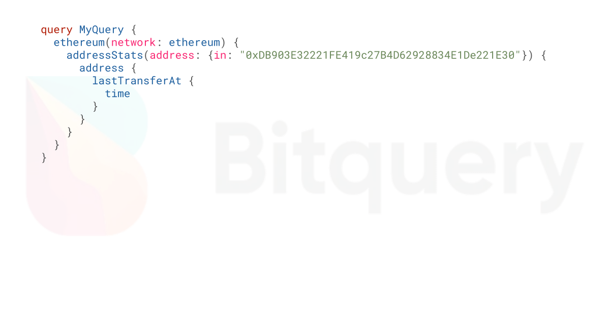 Last_Transaction_Time - Blockchain Data API