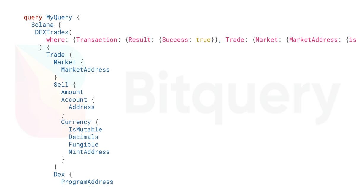Solana DEX EAP - Blockchain Data API
