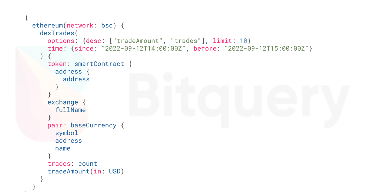Top 10 token - Blockchain Data API