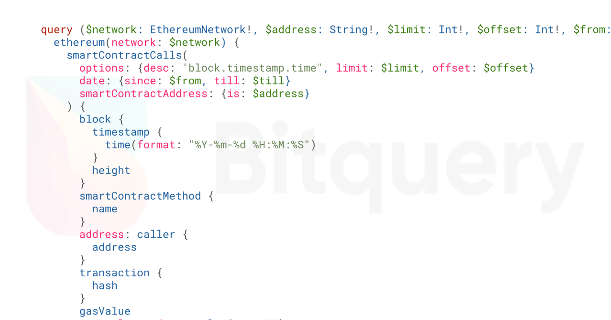 Transactions For Any Smart Contract Blockchain Data Api