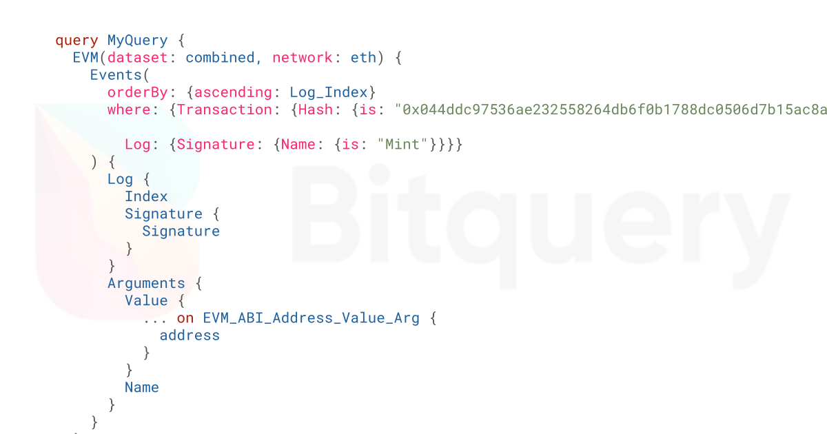 Uniswap V3 Nft Position Args With Index Events And Filter By Log Blockchain Data Api