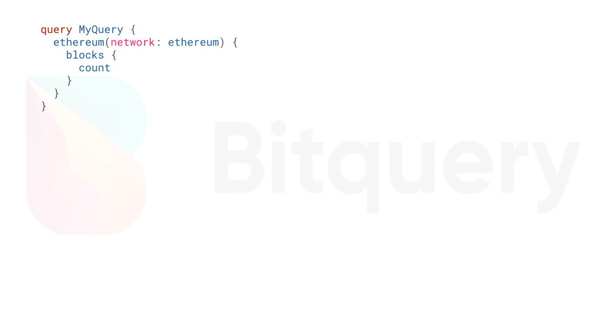 Your First Query - Blockchain Data API